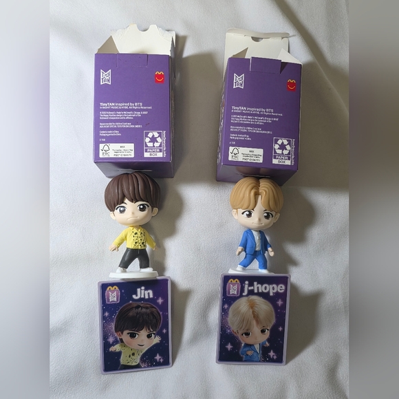 Toys | Bts Jin And Jhope Mc Donalds Collectible Figurines | Poshmark